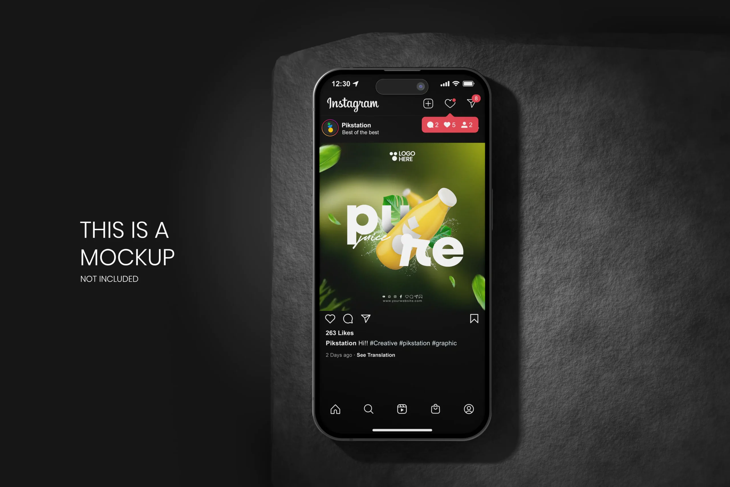 Pure Juice Branding – Premium Organic Beverage Promotional Design PSD ...