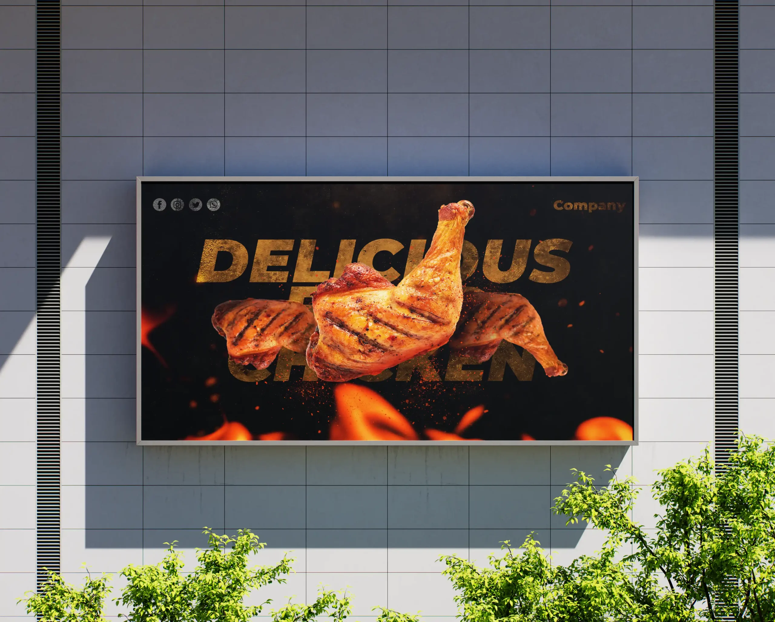 Delicious BBQ Chicken Poster – Smoky, Juicy & Irresistible Design PSD ...