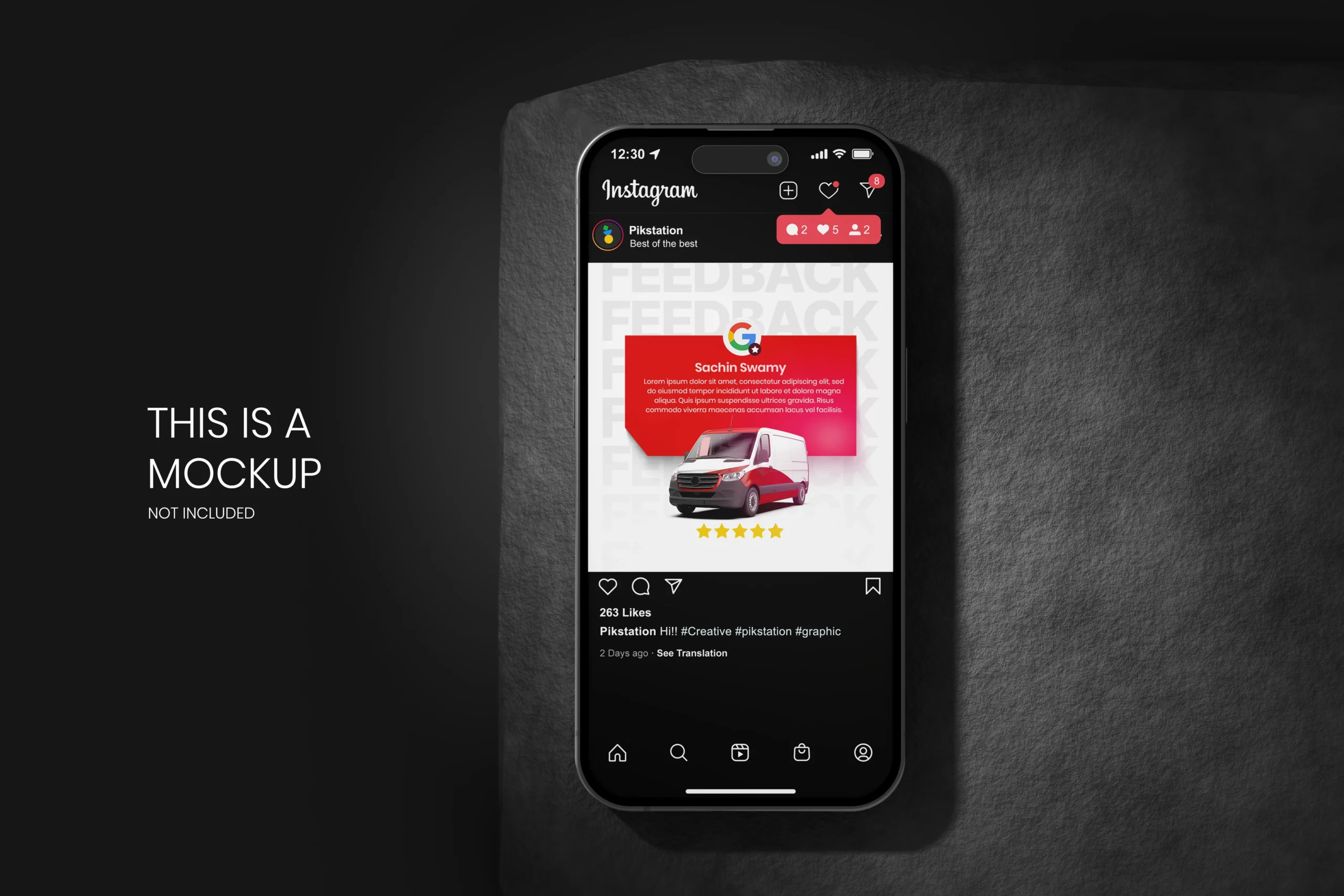 Google Review Testimonial PSD – Customer Feedback Design Template For ...