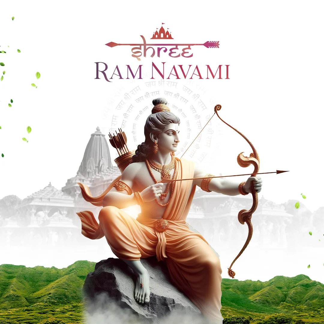 Happy Shree Lord Rama Navami Indian Hinduism festival social media ...